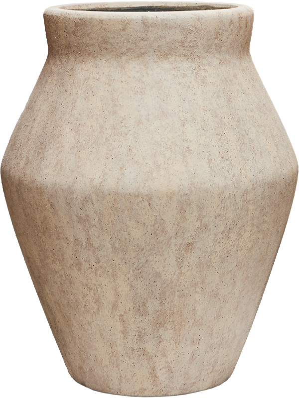 Mineral Fleuri L Travertine Tall Beige Indoor / Outdoor Planter H61 D61 ...