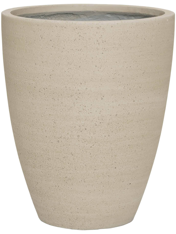 Ben (Dia) 32cm Planter | Washed Beige Ficonstone Round Indoor and ...