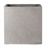 IDEALIST Lite Chelsea Flower Box Square Garden Planter, Faux Lead Grey Light Stone Outdoor Large ...