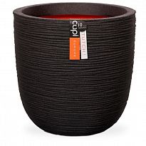 Tall Resin Black Planter by Cadix Capi Tutch Round D35 H34 cm Large ...