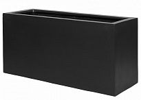 Raised Fiberstone Trough Large Black H90 L124 W34 cm Planter by ...