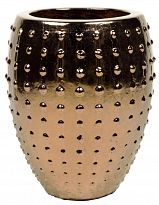 Ceramic Goud Round Tall Large Glossy gold Planter Pot D43 H74 cm, 107L ...